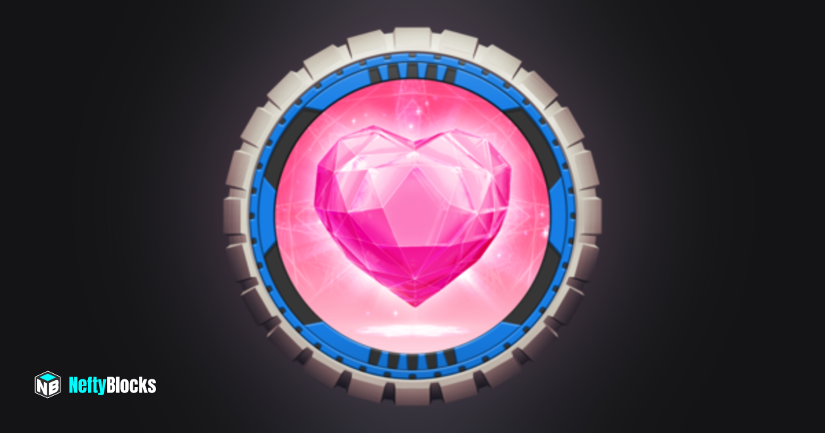 Crystal Heart | NeftyBlocks | The #1 Trade to Earn NFT Marketplace on WAX