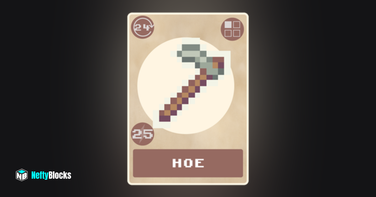 Silver Hoe #53 | NeftyBlocks | The #1 Trade to Earn NFT Marketplace on WAX