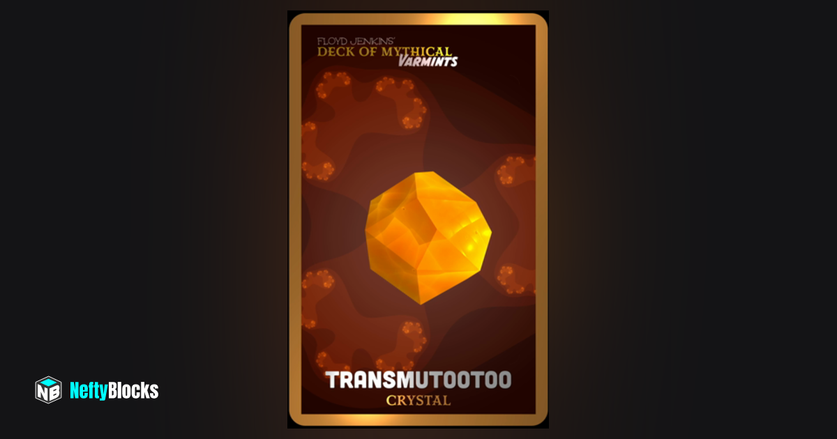 Transmutootoo Crystal #322 | NeftyBlocks | The #1 Trade to Earn NFT ...