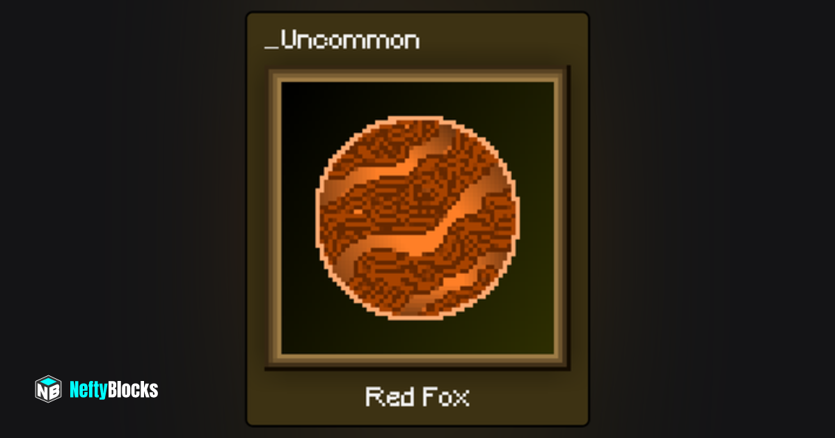 Red Fox #147 | NeftyBlocks | The #1 Trade to Earn NFT Marketplace on WAX