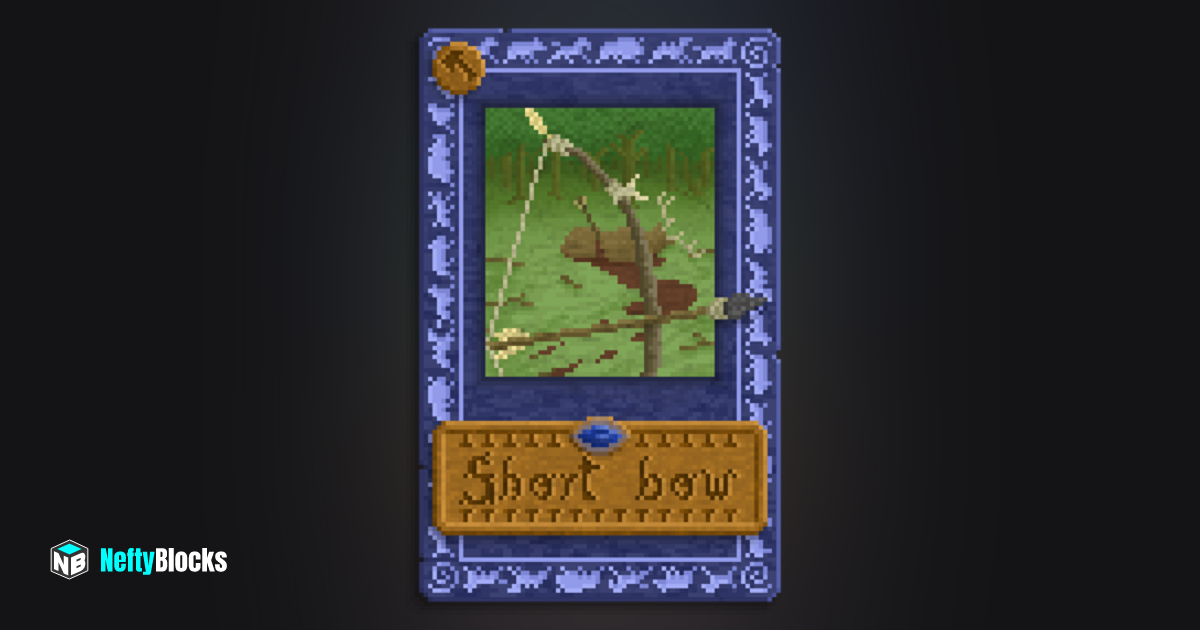 Short Bow #869 | NeftyBlocks | The #1 Trade to Earn NFT Marketplace on WAX