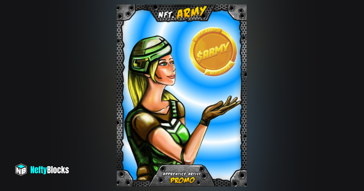 Apprentice Artist Promo | NeftyBlocks | The #1 Trade to Earn NFT Marketplace on WAX