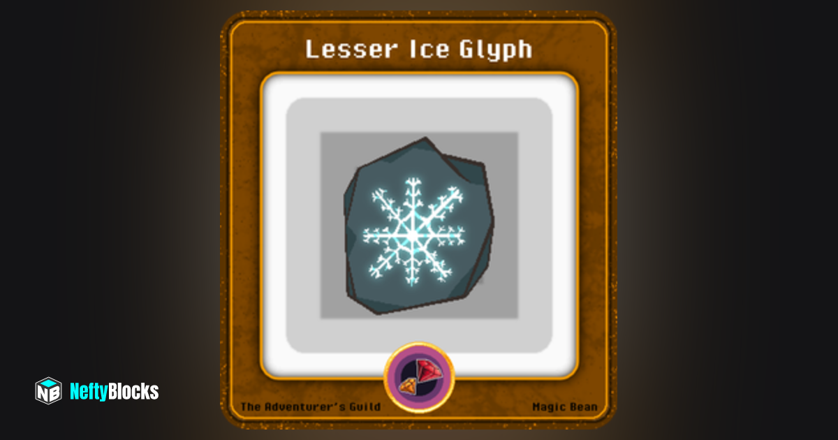 Lesser Ice Glyph #150 | NeftyBlocks | The #1 Trade to Earn NFT ...