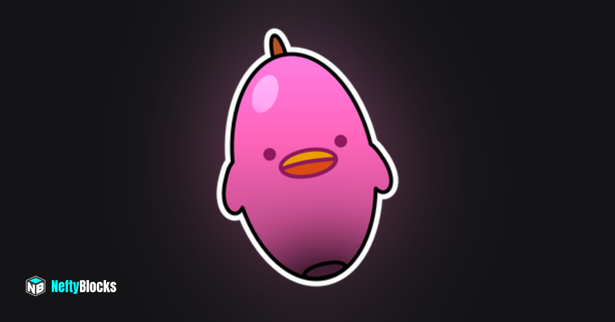 Pink Olive Quack #43 | NeftyBlocks | The #1 Trade to Earn NFT ...