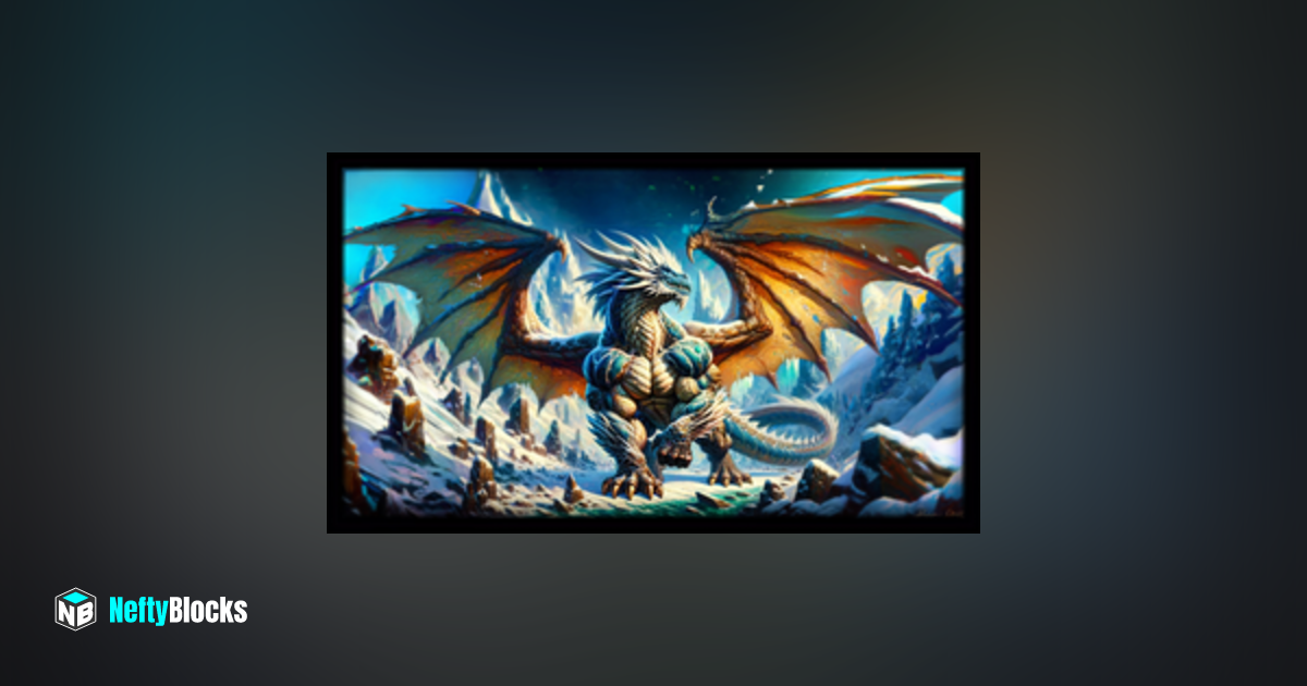 Ice Dragon! | NeftyBlocks | The #1 Trade to Earn NFT Marketplace on WAX