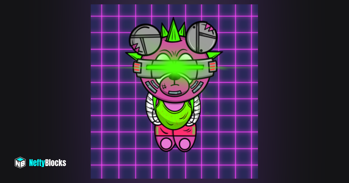 Laser Beam Kuma #25 | NeftyBlocks | The #1 Trade to Earn NFT ...