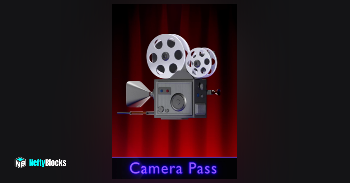 Camera Pass #92 | NeftyBlocks | The #1 Trade to Earn NFT Marketplace on WAX