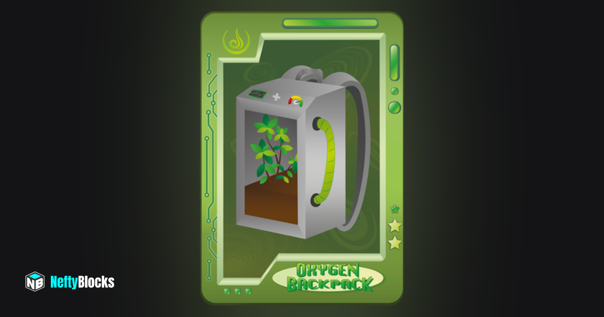 Oxygen Backpack #333 | NeftyBlocks | The #1 Trade to Earn NFT ...