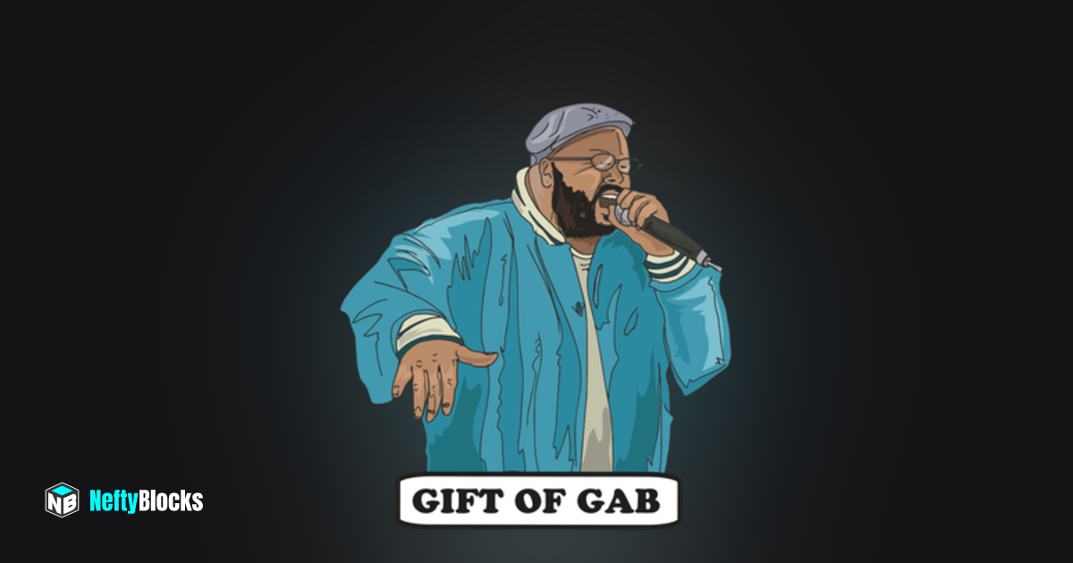 Gift Of Gab (Sticker) #83 | NeftyBlocks | The #1 Trade to Earn NFT ...