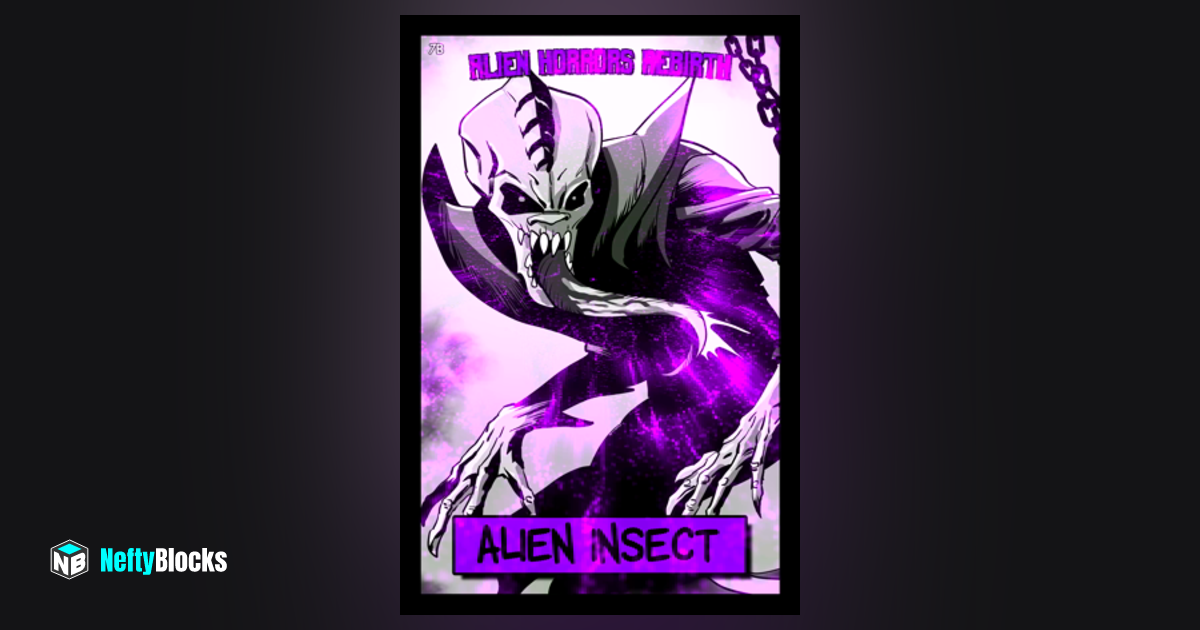 Alien Insect | NeftyBlocks | The #1 Trade to Earn NFT Marketplace on WAX