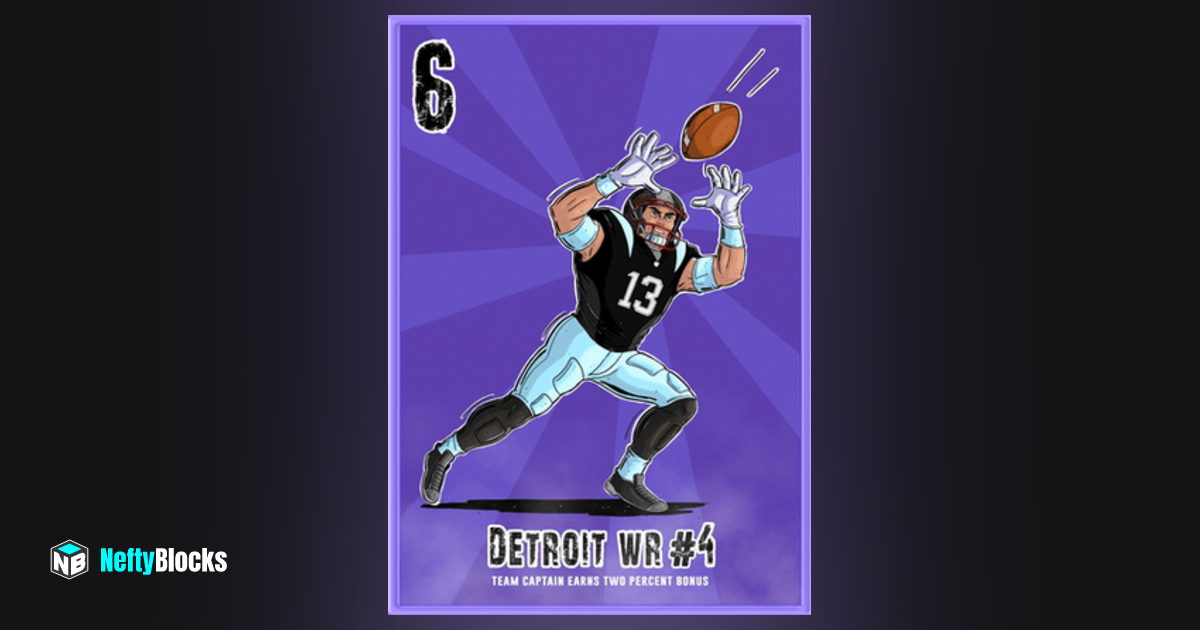 Detroit WR #4 #2 | NeftyBlocks | The #1 Trade to Earn NFT Marketplace ...