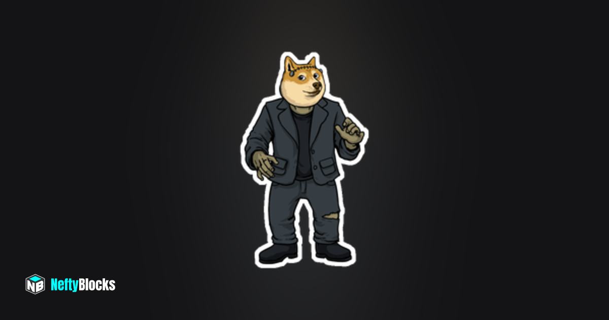 Doge Monster Party - FrankenDoge Sticker #91 | NeftyBlocks | The #1 ...