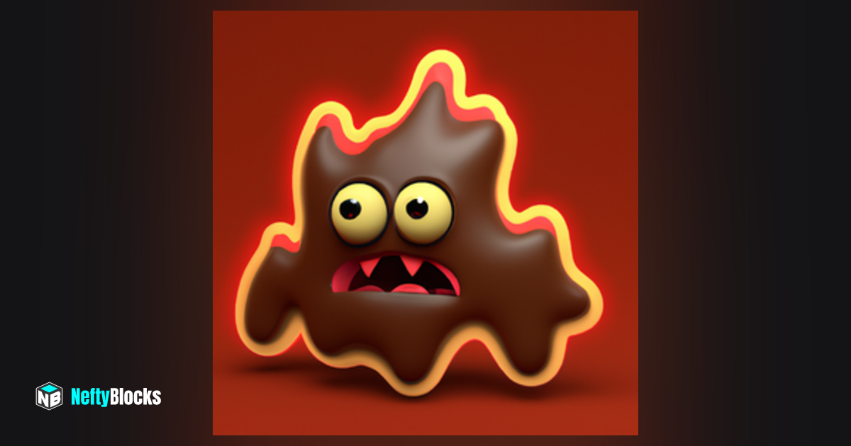 Fiery Poo (LVL 2) #100 | NeftyBlocks | The #1 Trade to Earn NFT ...