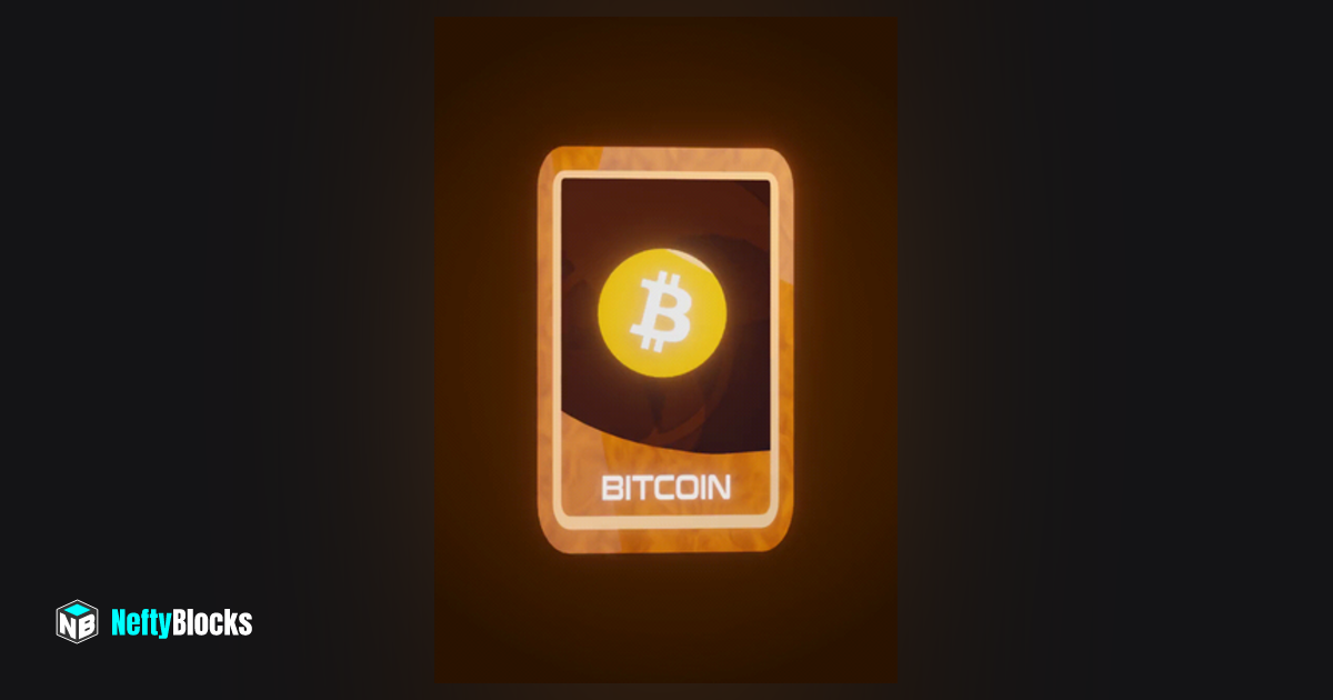 Bitcoin #37 | NeftyBlocks | The #1 Trade to Earn NFT Marketplace on WAX