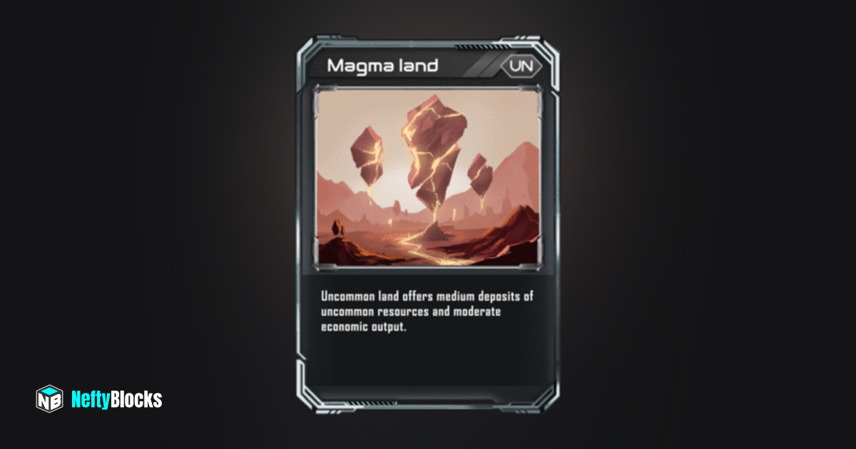 Uncommon Magma Land #138 | NeftyBlocks | The #1 Trade to Earn NFT ...