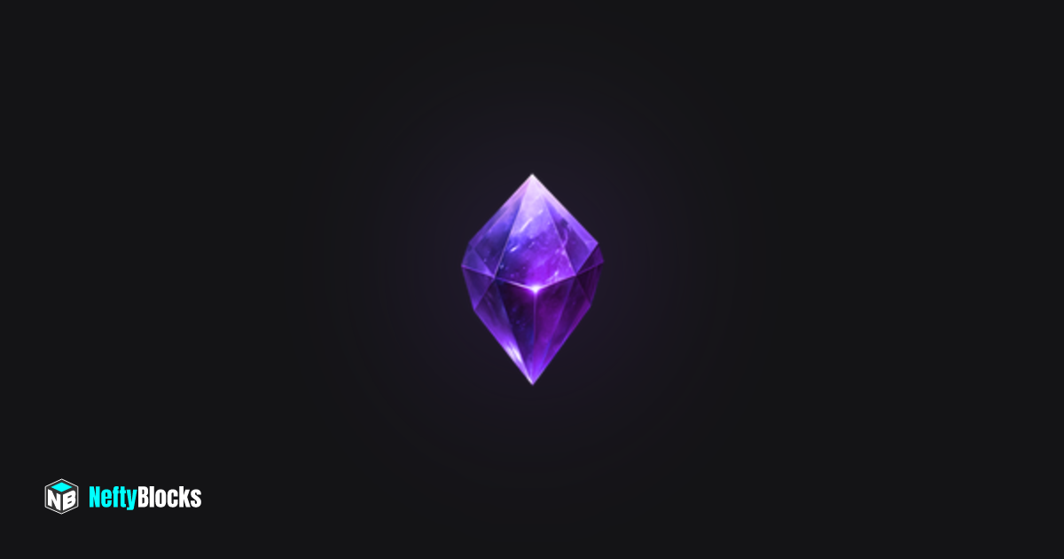 Chipped Amethyst #170 | NeftyBlocks | The #1 Trade to Earn NFT Marketplace on WAX