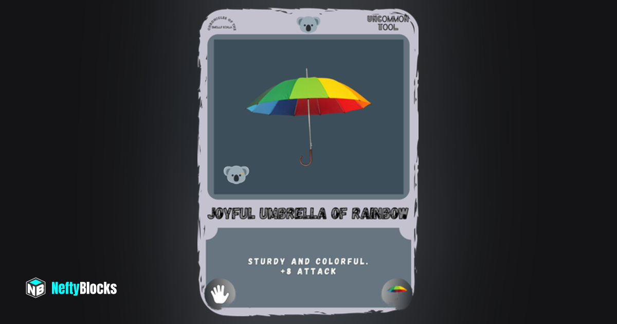 Joyful Umbrella Of Rainbow | NeftyBlocks | The #1 Trade to Earn NFT ...