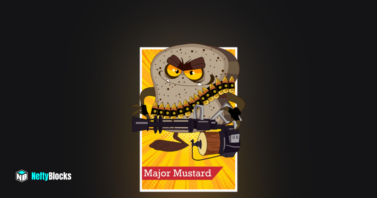 Major Mustard #376 | NeftyBlocks | The #1 Trade to Earn NFT Marketplace ...