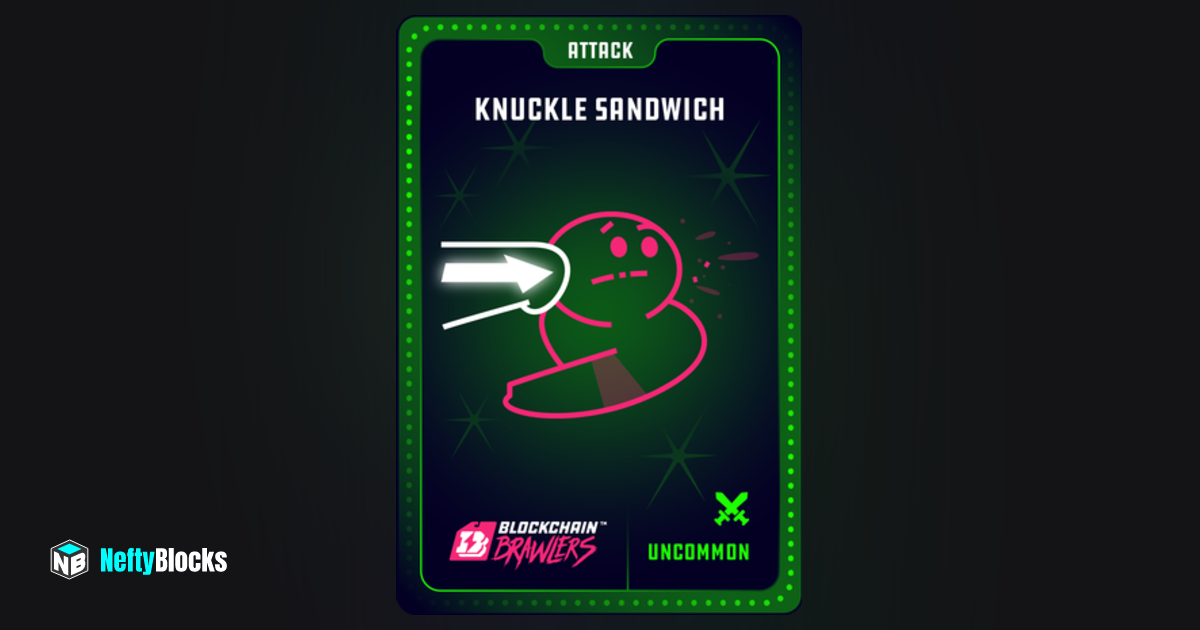 Knuckle Sandwich #1212 | NeftyBlocks | The #1 Trade to Earn NFT ...