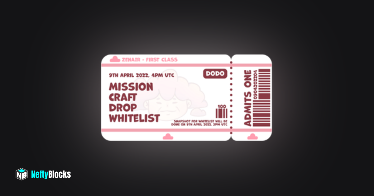 Whitelist Sticker Bit #462 | NeftyBlocks | The #1 Trade to Earn NFT ...