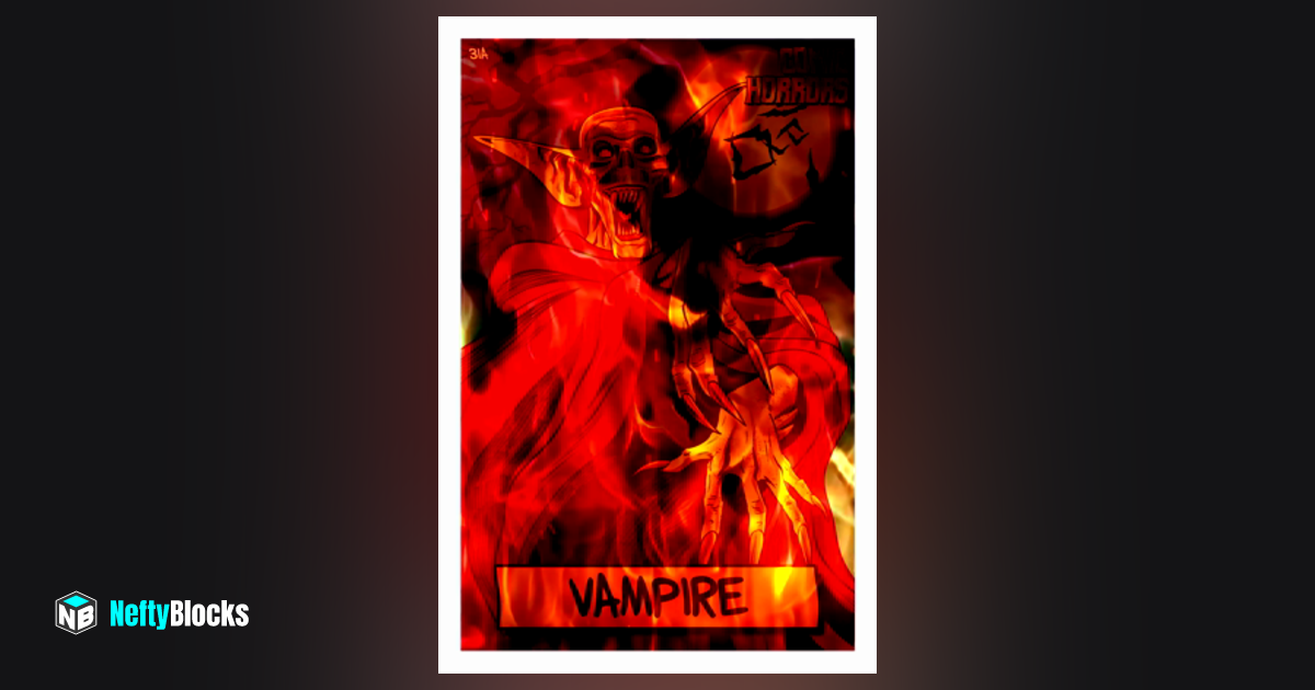 Vampire #8 | NeftyBlocks | The #1 Trade to Earn NFT Marketplace on WAX