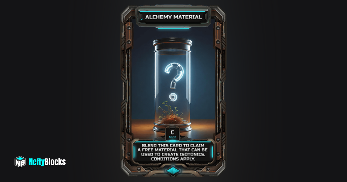 Alchemy material #1216 | NeftyBlocks | The #1 Trade to Earn NFT ...