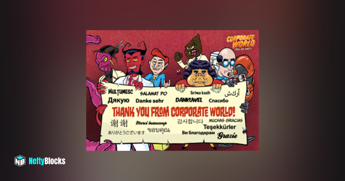 Thank you from Corporate World #67 | NeftyBlocks | The #1 Trade to Earn ...