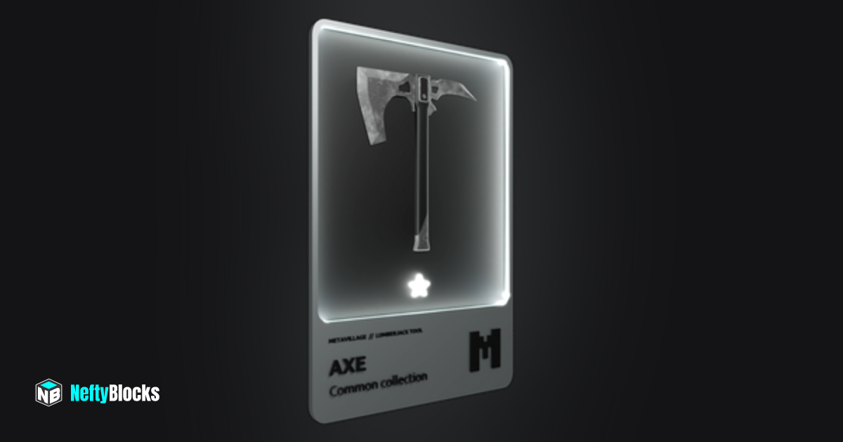 Stone Axe #17 | NeftyBlocks | The #1 Trade to Earn NFT Marketplace on WAX