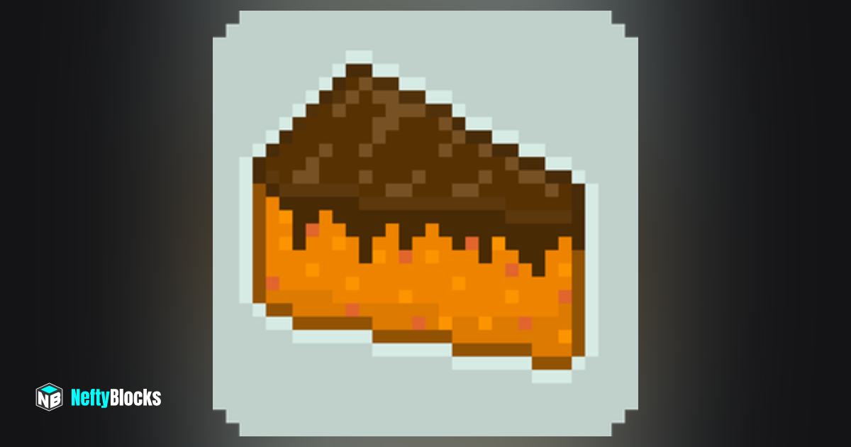 Slice of 1 Year Birthday Cake #269 | NeftyBlocks | The #1 Trade to Earn ...