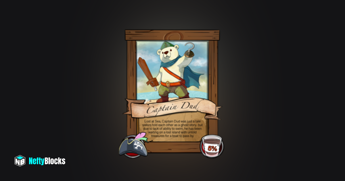 Captain Dud #455 | NeftyBlocks | The #1 Trade to Earn NFT Marketplace ...