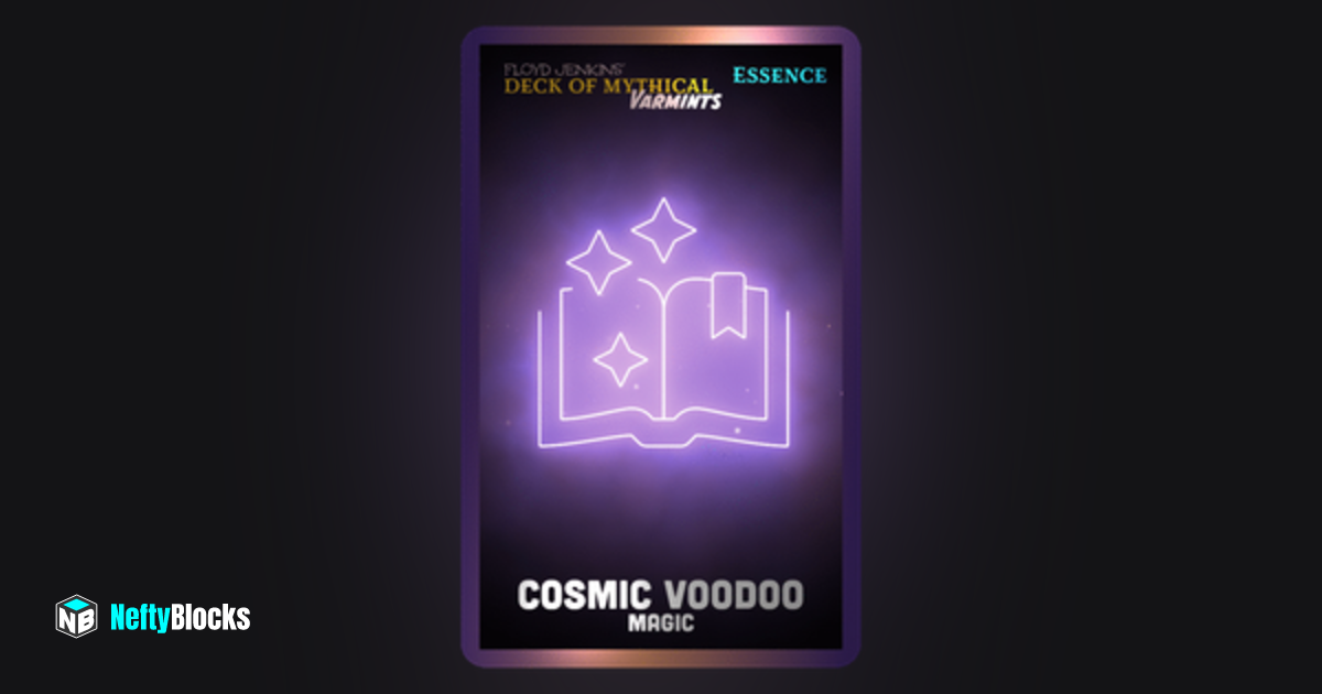 Cosmic Voodoo Magic Card #902 | NeftyBlocks | The #1 Trade to Earn NFT ...