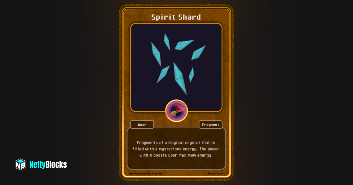 Spirit Shard #167 | NeftyBlocks | The #1 Trade to Earn NFT Marketplace ...