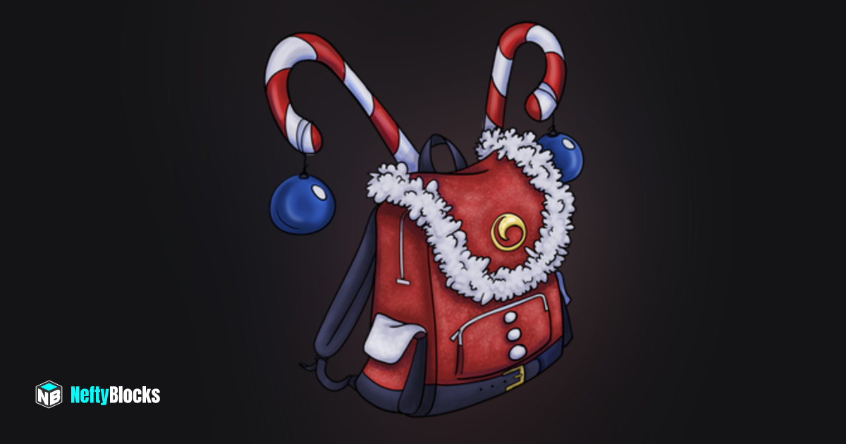 Festive Small Backpack #69 | NeftyBlocks | The #1 Trade to Earn NFT ...
