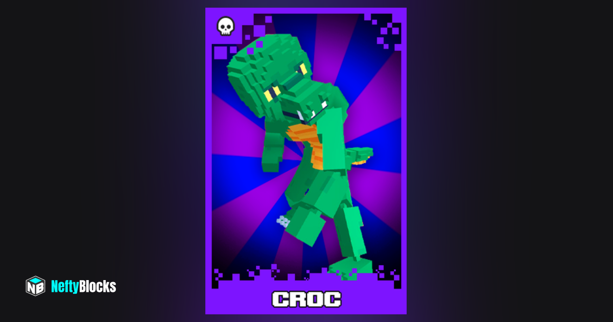 Croc #124 | NeftyBlocks | The #1 Trade to Earn NFT Marketplace on WAX