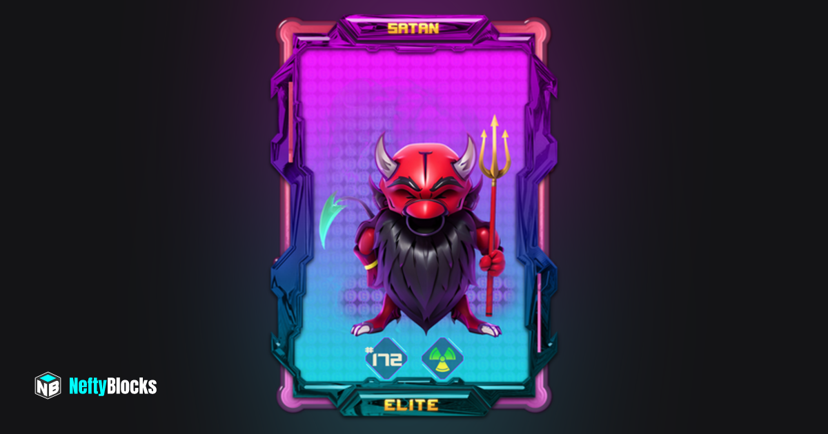Satan Gnomie | NeftyBlocks | The #1 Trade to Earn NFT Marketplace on WAX