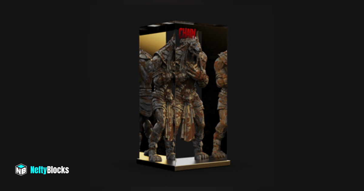 Rusted Jackal Statue #183 | NeftyBlocks | The #1 Trade to Earn NFT ...