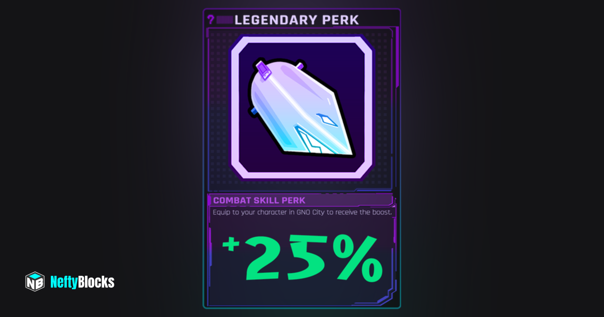Legendary Combat Perk #90 | NeftyBlocks | The #1 Trade to Earn NFT ...