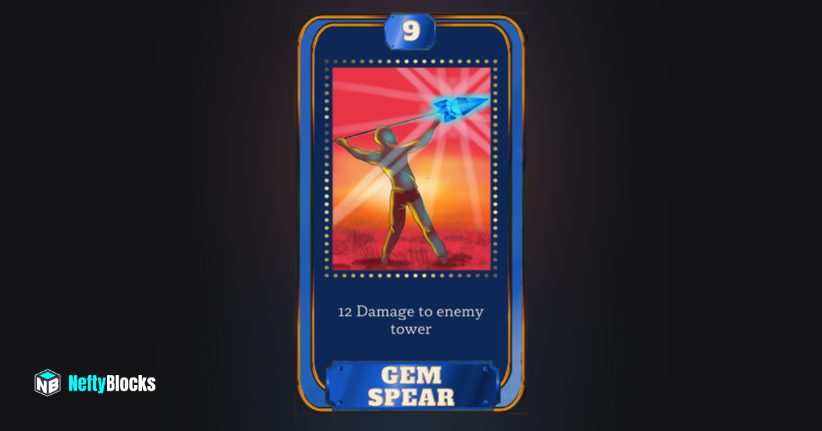 Gem spear | NeftyBlocks | The #1 Trade to Earn NFT Marketplace on WAX