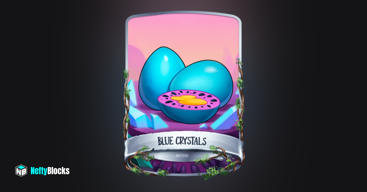 Blue Crystals #17780 | NeftyBlocks | The #1 Trade to Earn NFT ...