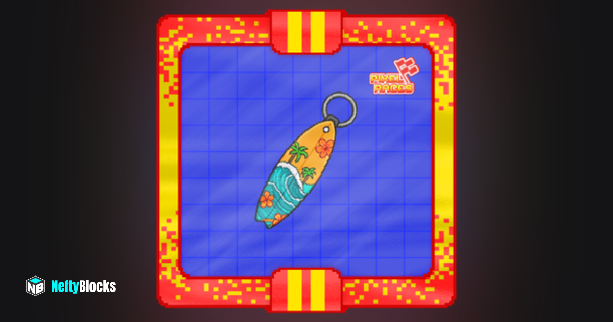 Surfboard Keychain #4 | NeftyBlocks | The #1 Trade to Earn NFT ...