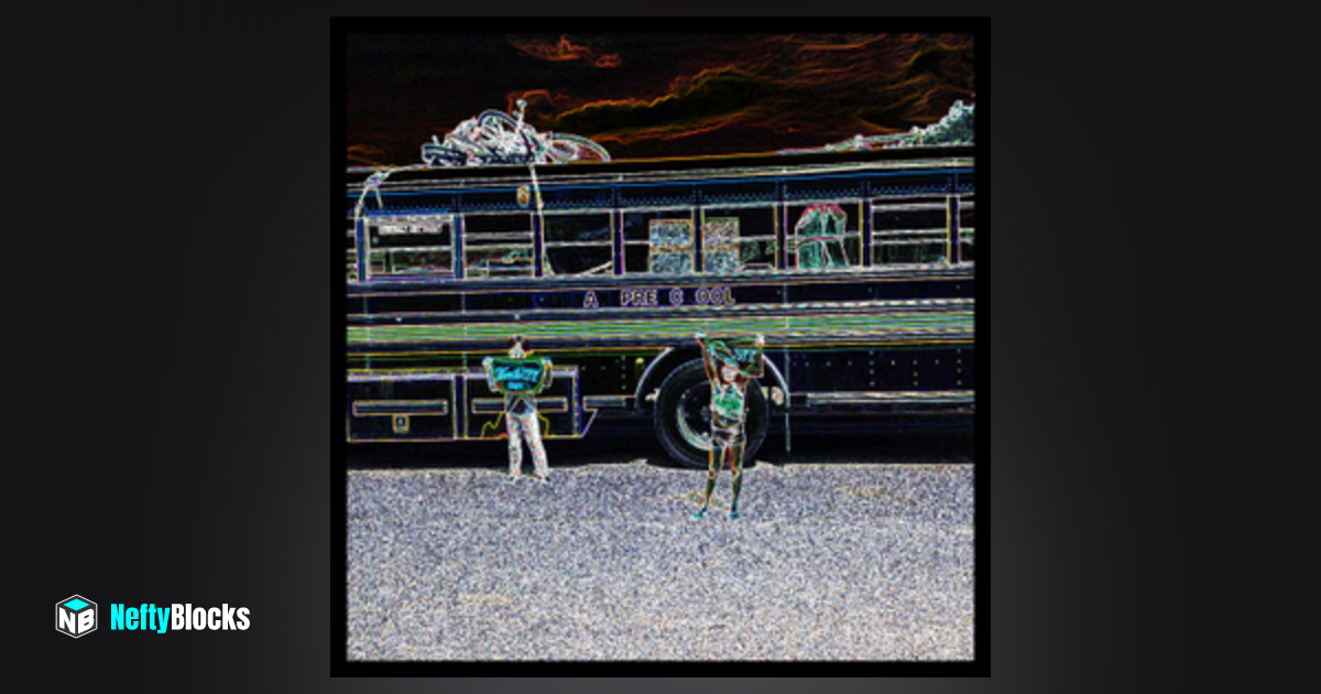 A Pre Cool Bus (Neon) | NeftyBlocks | The #1 Trade to Earn NFT ...