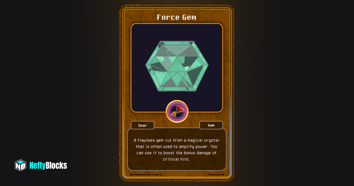 Force Gem | NeftyBlocks | The #1 Trade to Earn NFT Marketplace on WAX