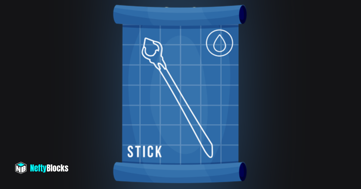 Stick Blueprint #2184 | NeftyBlocks | The #1 Trade to Earn NFT ...