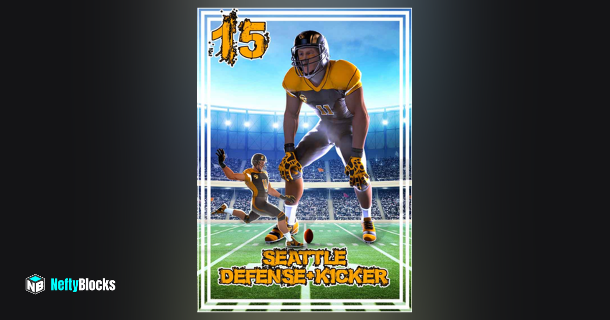 Seattle Def+Kicker #19 | NeftyBlocks | The #1 Trade to Earn NFT ...
