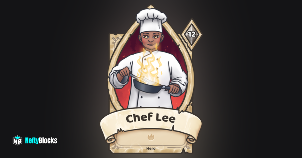 Chef Lee #647 | NeftyBlocks | The #1 Trade to Earn NFT Marketplace on WAX