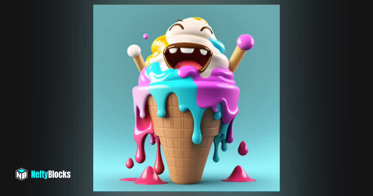 Smiling Ice Cream #2 #1 | NeftyBlocks | The #1 Trade to Earn NFT ...
