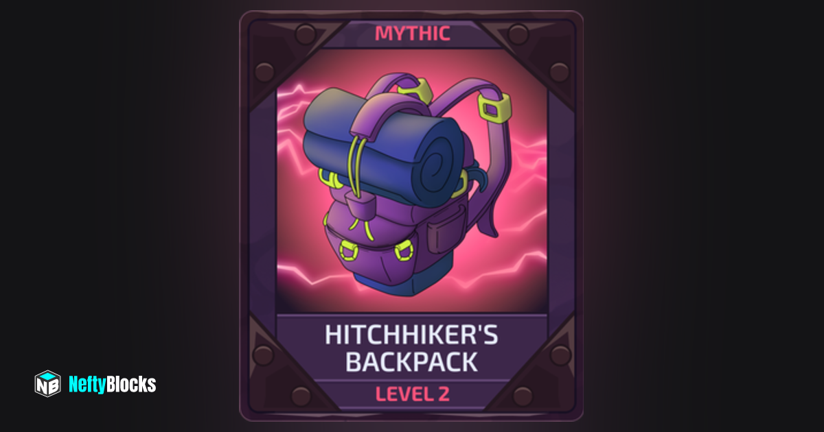 Hitchhiker's Backpack – Level 2 | NeftyBlocks | The #1 Trade to Earn ...