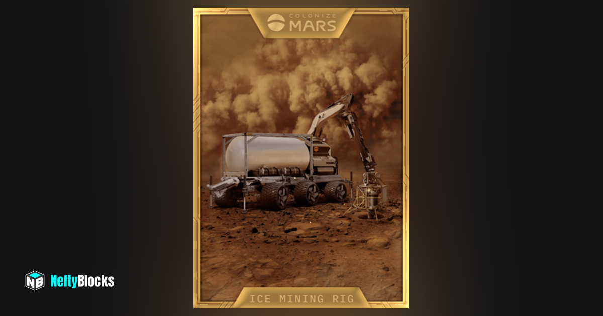 Ice Mining Rig #1090 | NeftyBlocks | The #1 Trade to Earn NFT ...