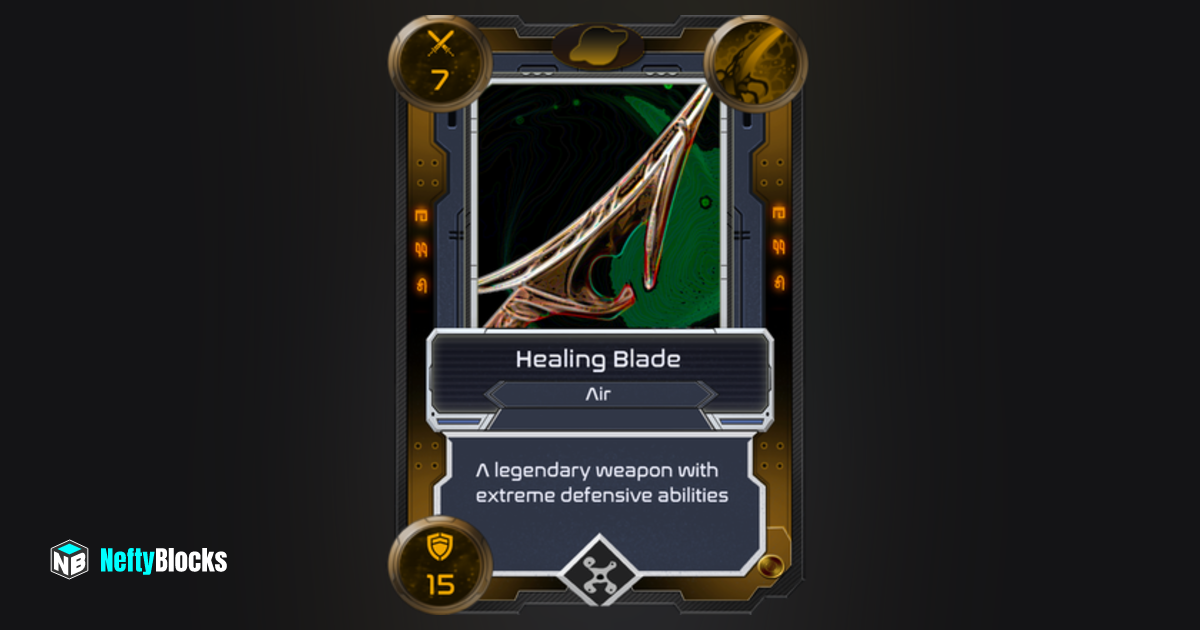 Healing Blade #195 | NeftyBlocks | The #1 Trade to Earn NFT Marketplace ...