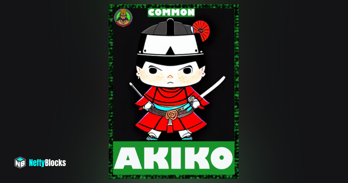 Akiko #3 | NeftyBlocks | The #1 Trade to Earn NFT Marketplace on WAX